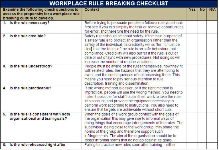 Practical error management for any workplace